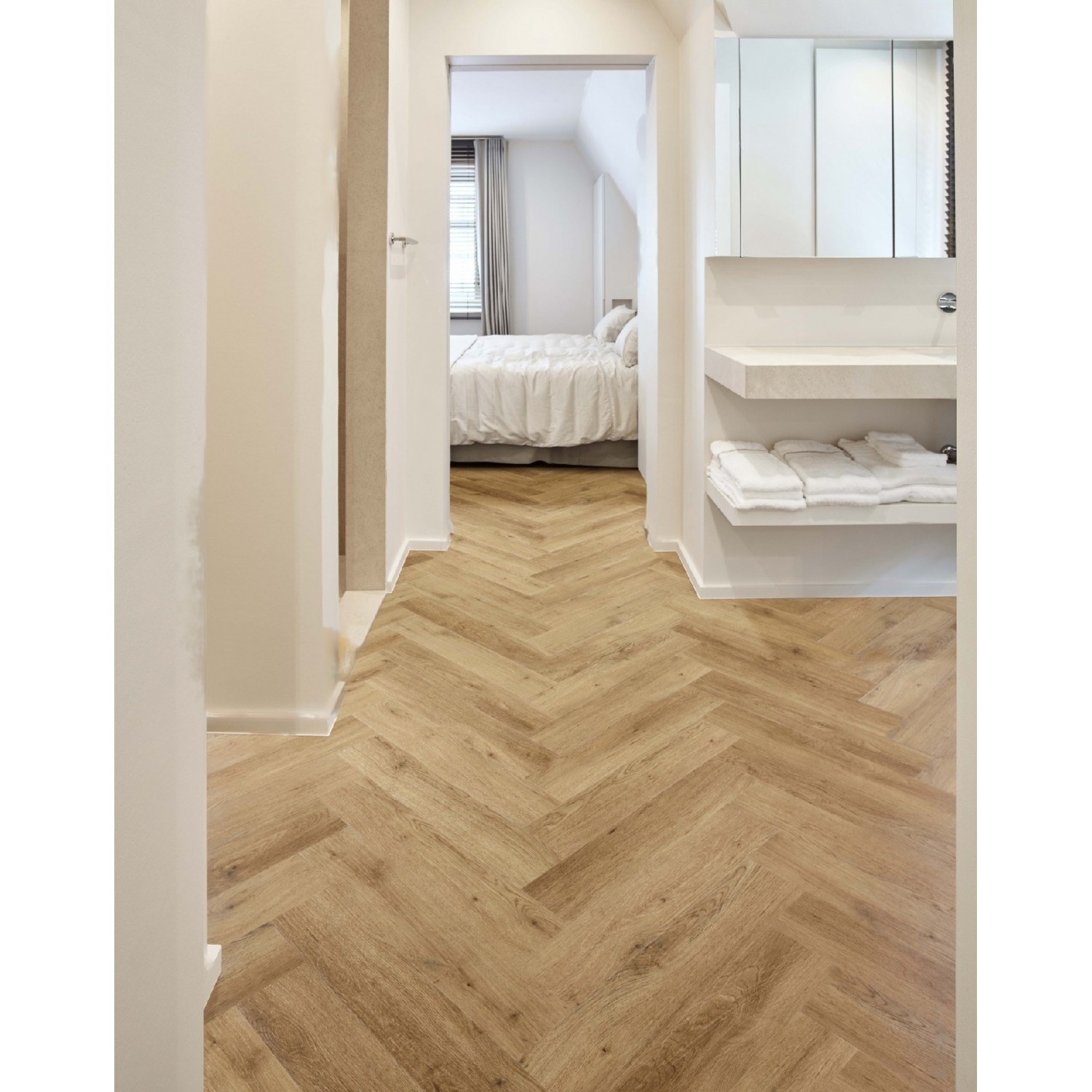 Arezzo Herringbone SPC Waterproof Luxury Click Vinyl Flooring 6mm x 305mm