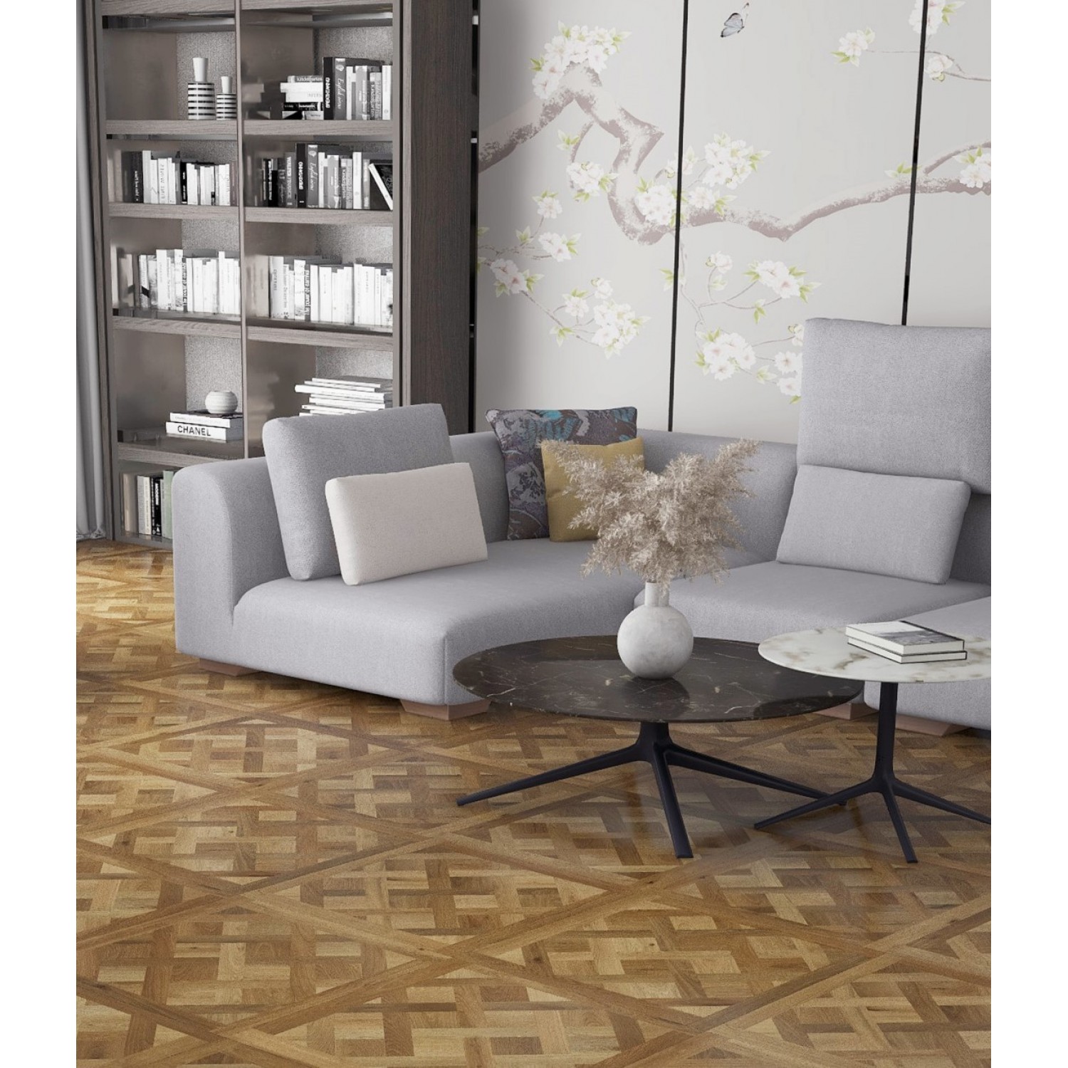 Classic Natural Oak Versailles Panel 600x600x6.5mm Waterproof Luxury ...