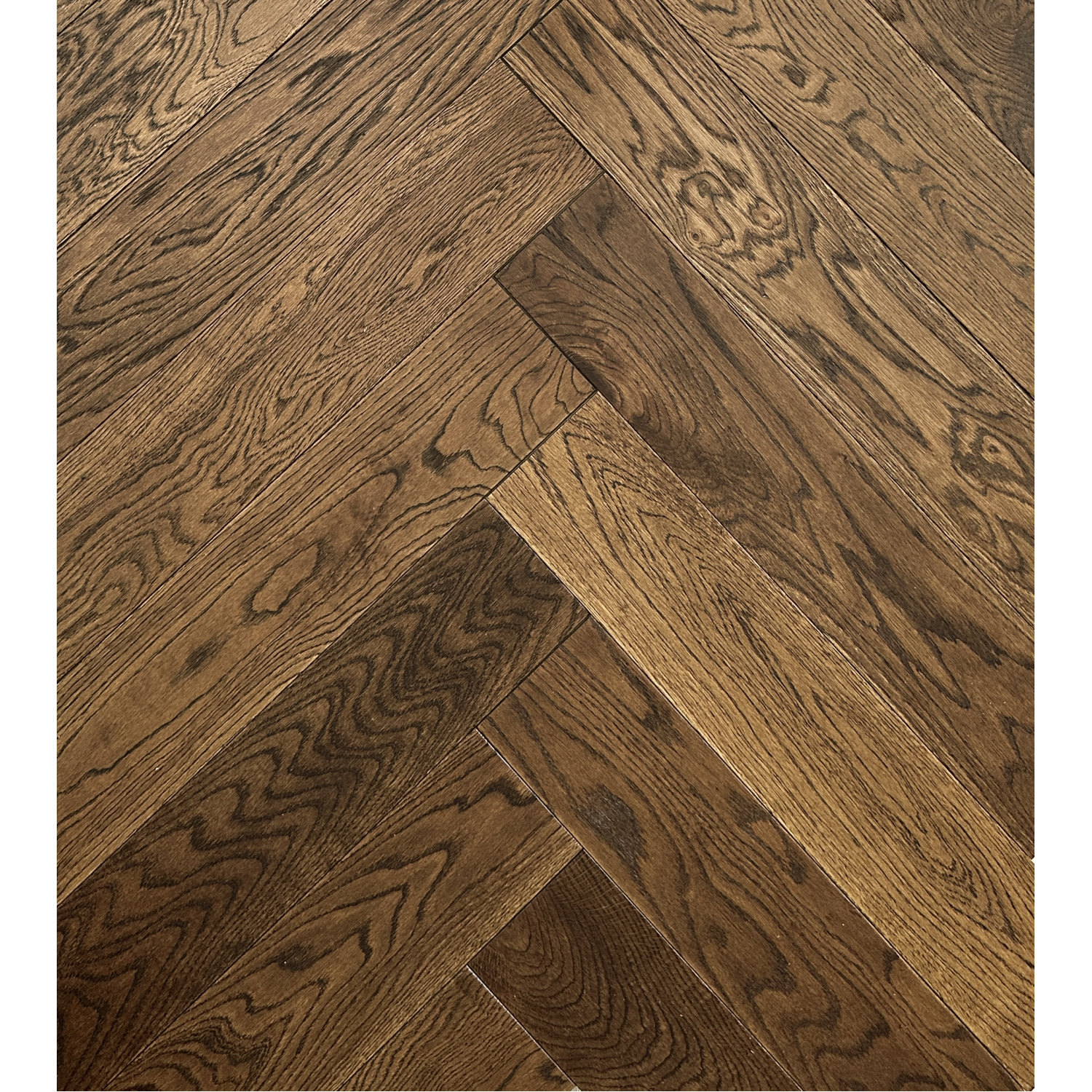 Caramel AB Grade Oak Herringbone Engineered Wood Flooring 15mm x 120mm ...