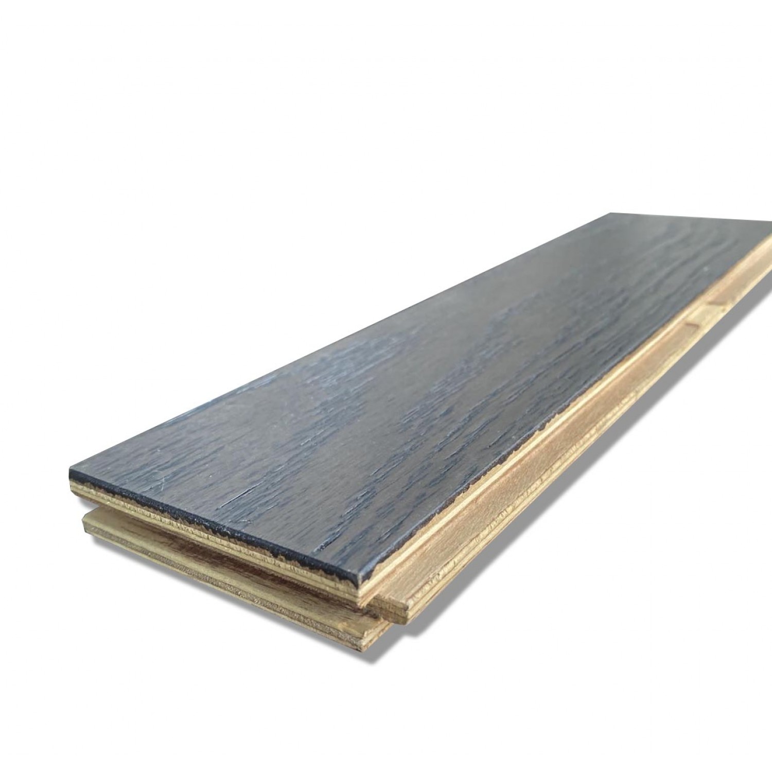 Graphite Grey Oak Herringbone Engineered Wood Flooring 18mm x 80mm ...